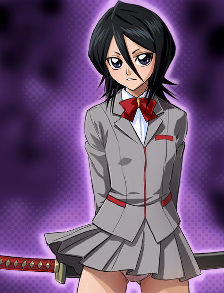 The Big ImageBoard (TBIB) - black hair bleach haruyama kazunori kuchiki rukia panties school ...