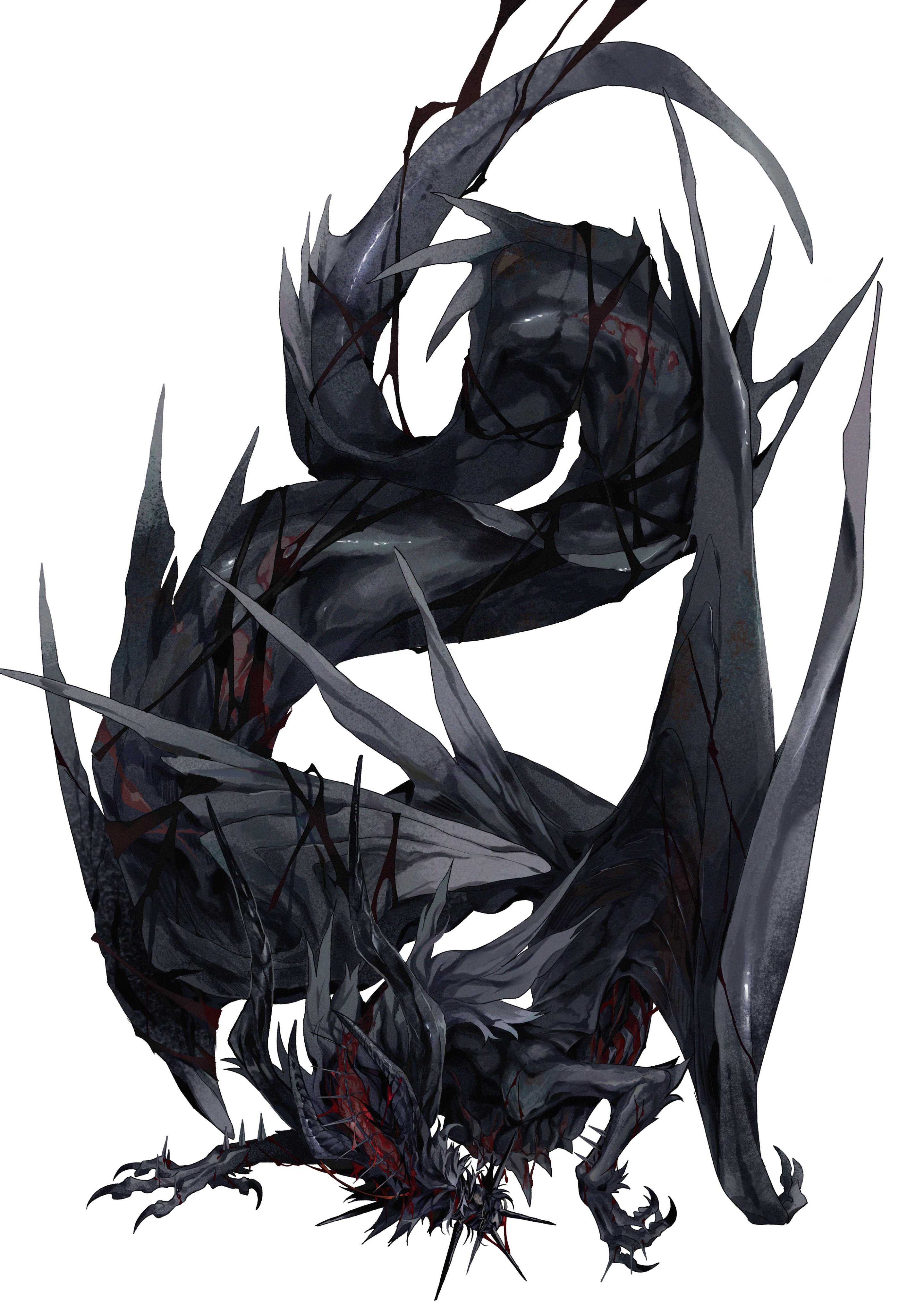 The Big ImageBoard (TBIB) - absurdres animal focus claws deepsea9013 full body highres horns ...