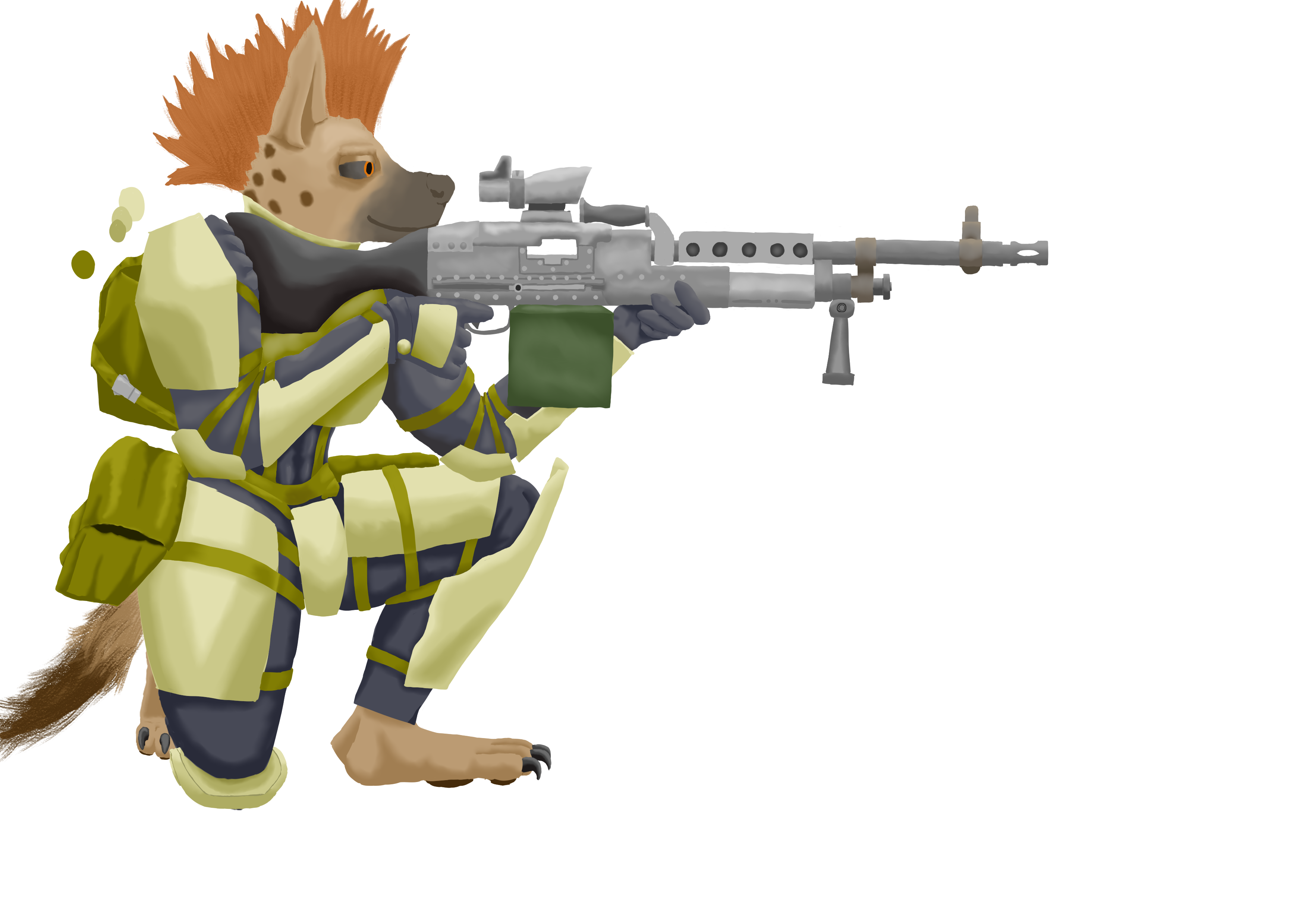 The Big ImageBoard (TBIB) - absurd res anthro armor crouching devarg ...