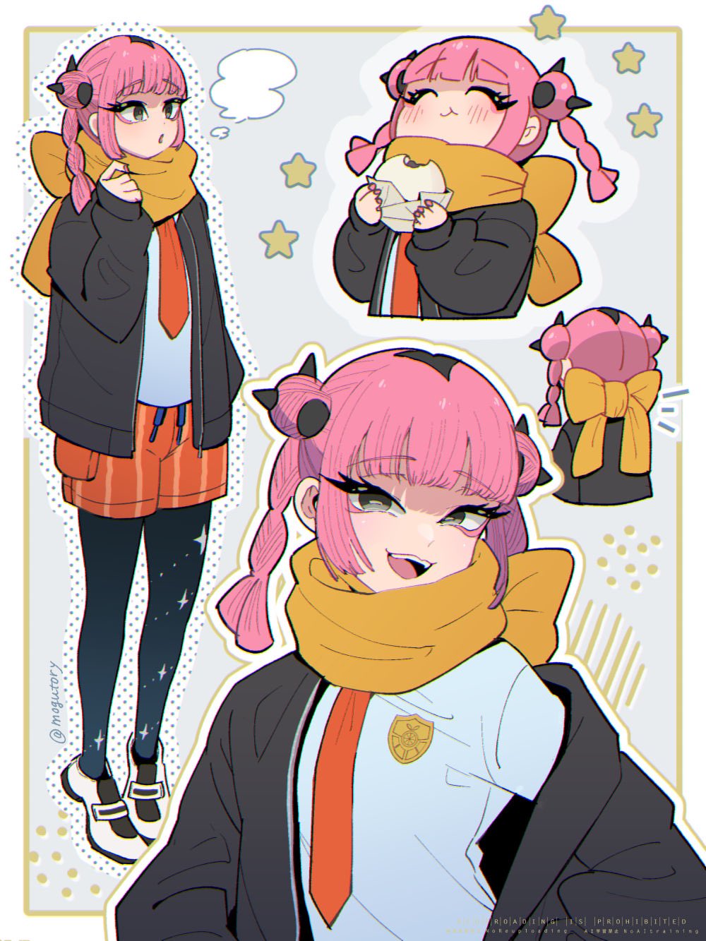 The Big ImageBoard (TBIB) - 1girl aegyo sal black hair black jacket black pantyhose blush braid ...