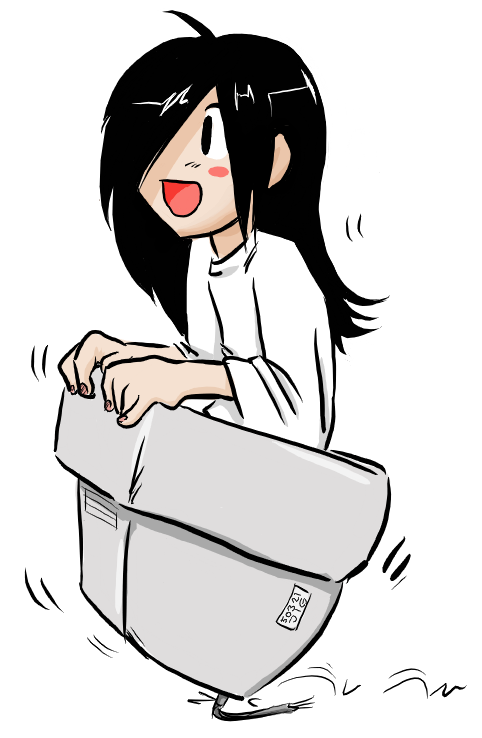 The Big ImageBoard (TBIB) - black hair computer monitor cute monitor ...