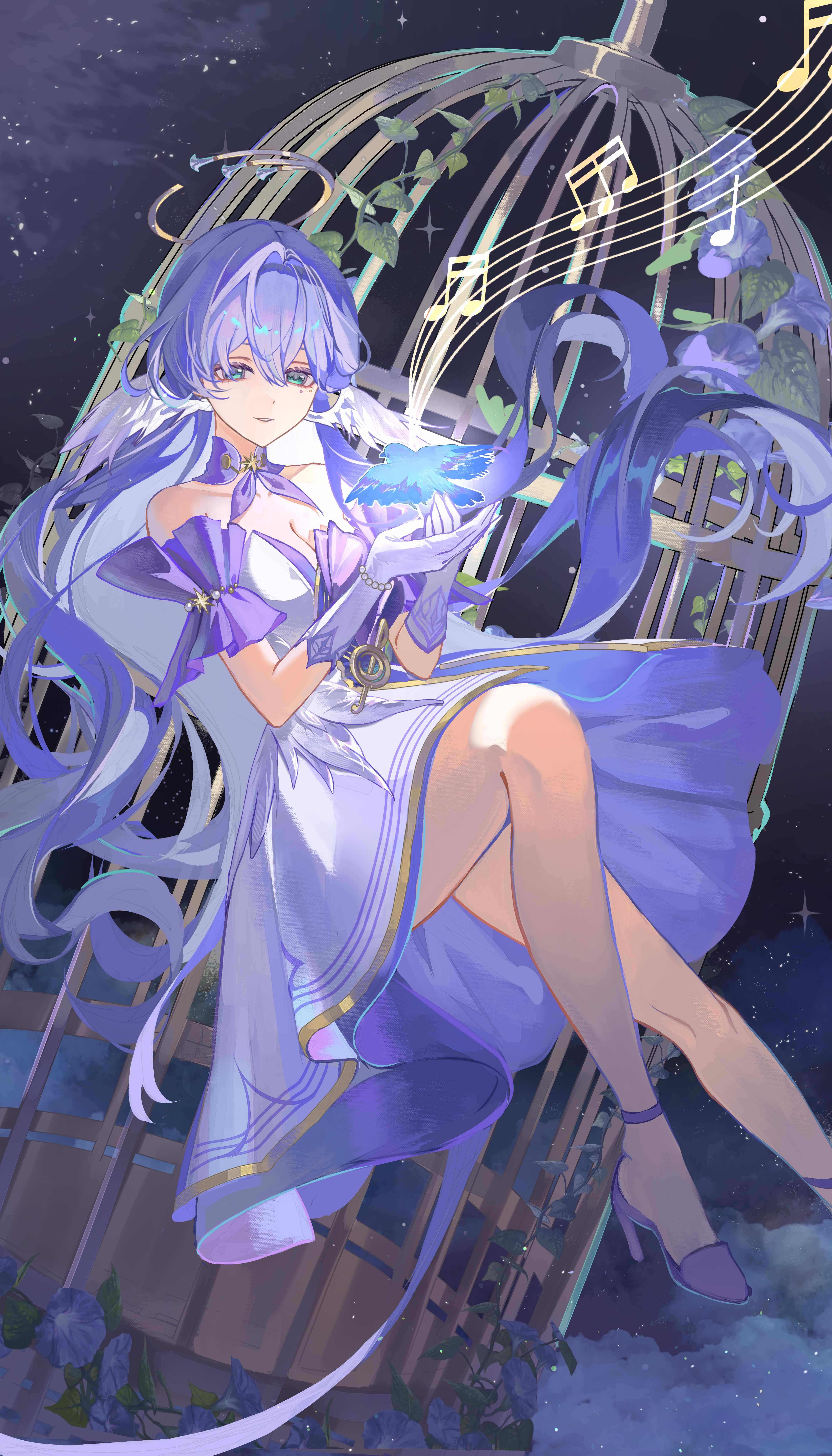 The Big ImageBoard (TBIB) - 1girl absurdres bare shoulders bead bracelet beads beamed sixteenth ...