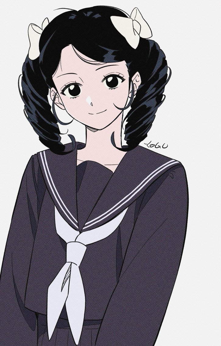 The Big ImageBoard (TBIB) - 1girl black eyes black hair black sailor collar black serafuku black ...