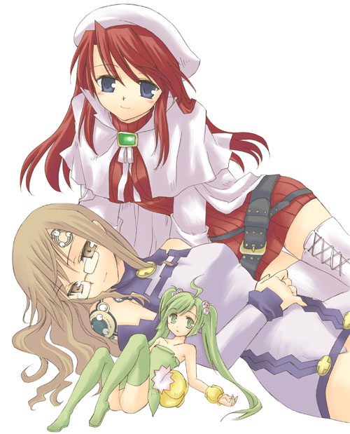 The Big Imageboard Tbib 3girls Ahoge Ardylia Aty Summon Night