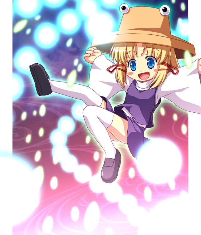 The Big Imageboard Tbib 1girl O Arms Up Blonde Hair Blue Eyes
