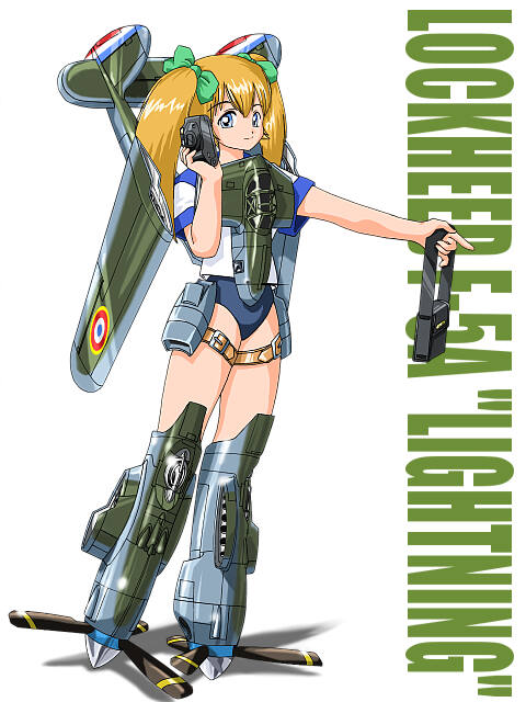 The Big ImageBoard (TBIB) - aircraft airplane blonde hair flak (aaa's room) mecha musume ...