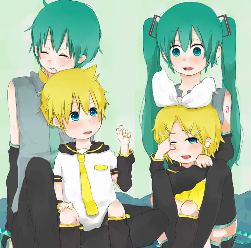 The Big ImageBoard (TBIB) - 2boys 2girls blush drool hatsune miku ...
