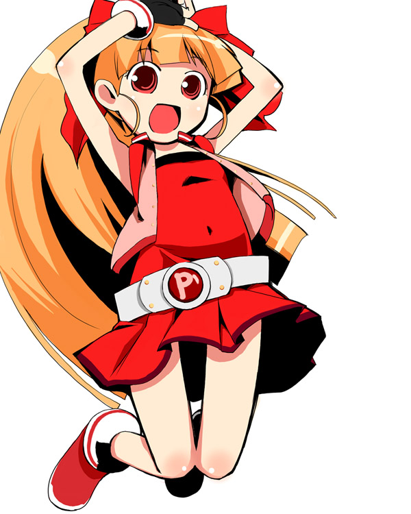 The Big Imageboard Tbib 1girl D O Akazutsumi Momoko Arms Up Belt