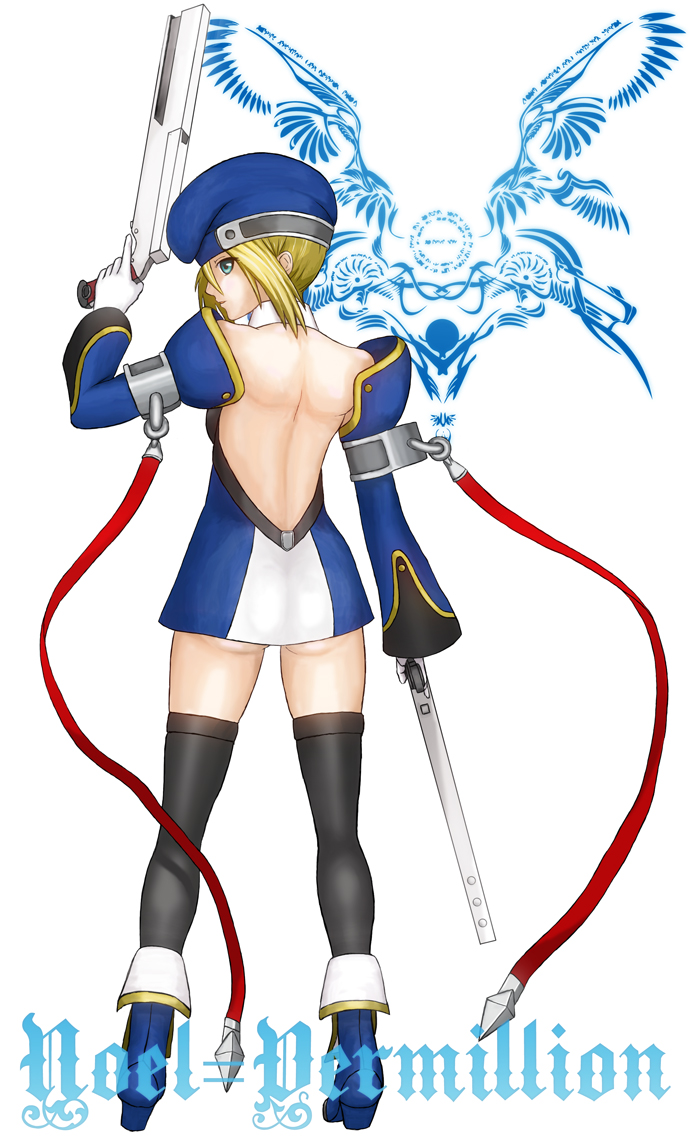 The Big Imageboard Tbib 1girl Arc System Works Bare Back Beret
