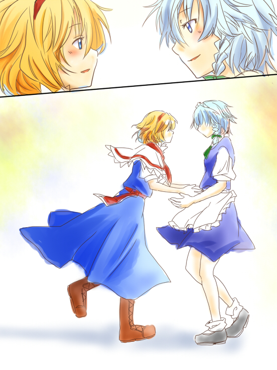 The Big ImageBoard (TBIB) - alice margatroid blonde hair blue eyes braid capelet comic hairband ...