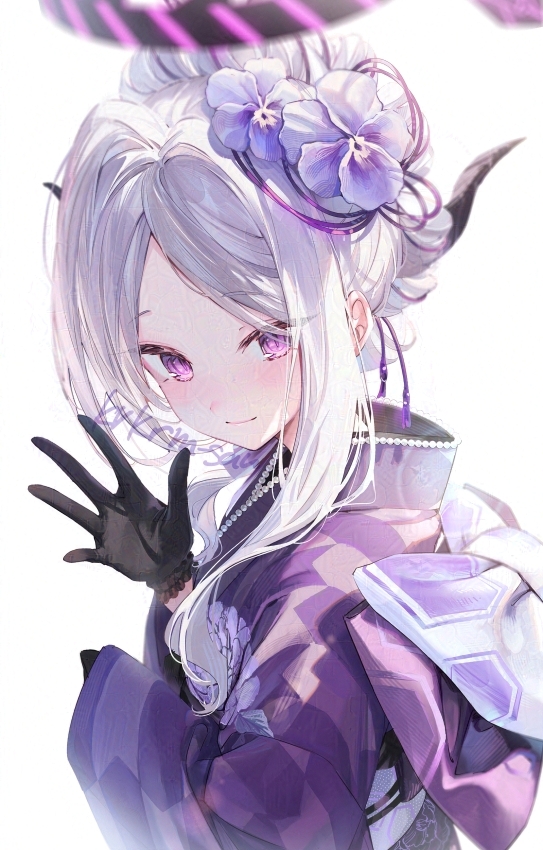 The Big ImageBoard (TBIB) - 1girl artist name black gloves black halo ...