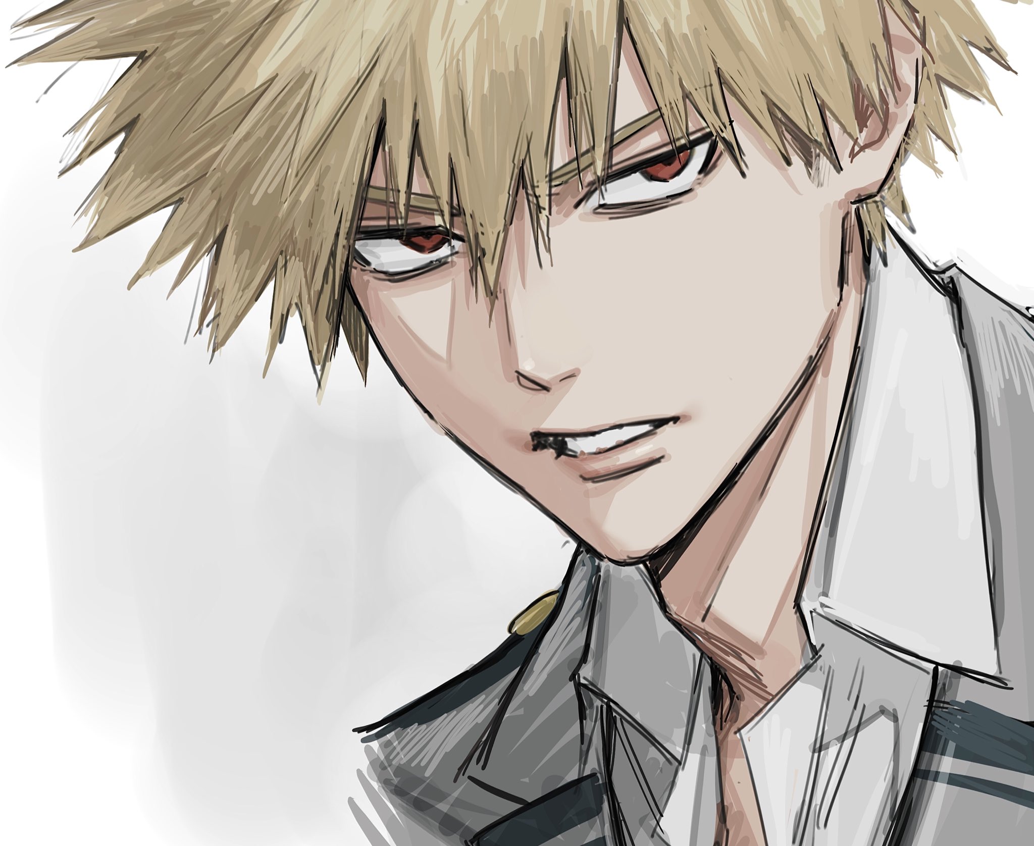 The Big ImageBoard (TBIB) - 1boy adam's apple bakugou katsuki blonde ...