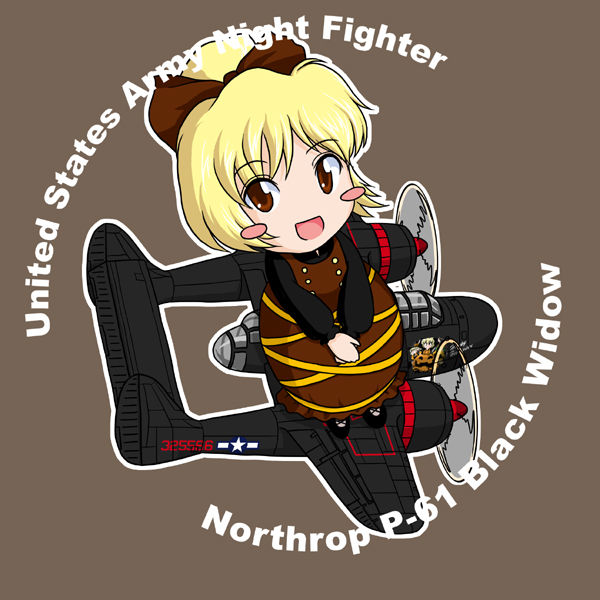 The Big ImageBoard (TBIB) - 1girl aircraft airplane blonde hair blush stickers chibi commentary ...