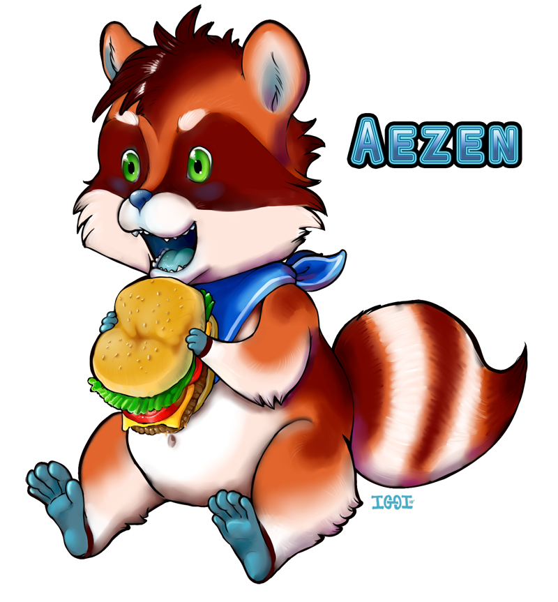 The Big ImageBoard (TBIB) - 2010 aezen alpha channel anthro bandanna blue body blue inner ear ...