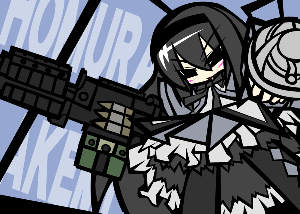 The Big Imageboard Tbib Akemi Homura Asuka Tsubasa Black Hair Gun