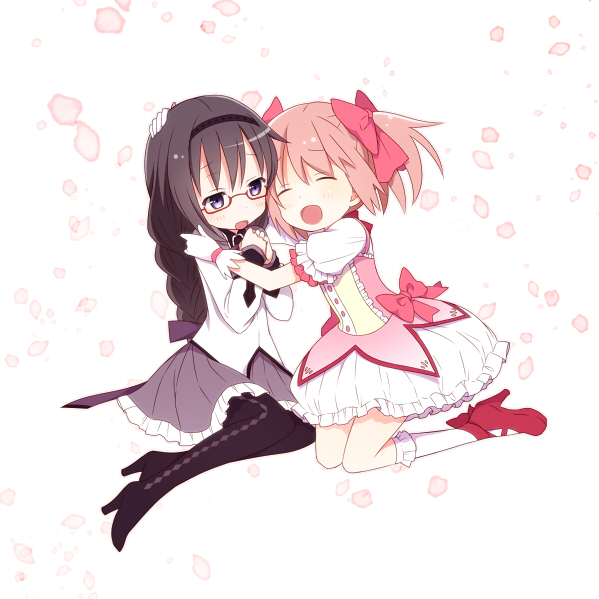 The Big Imageboard Tbib Akemi Homura Black Hair Braid Bubble Skirt