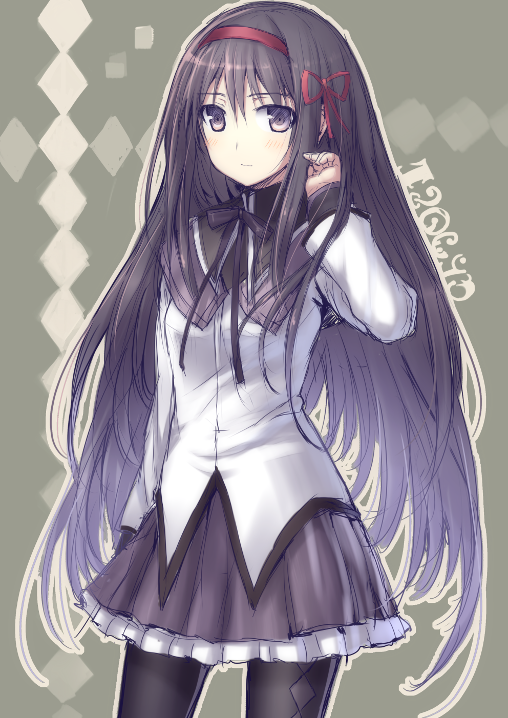 The Big ImageBoard (TBIB) - 1girl akemi homura akemi homura (magical girl) black hair blush ...