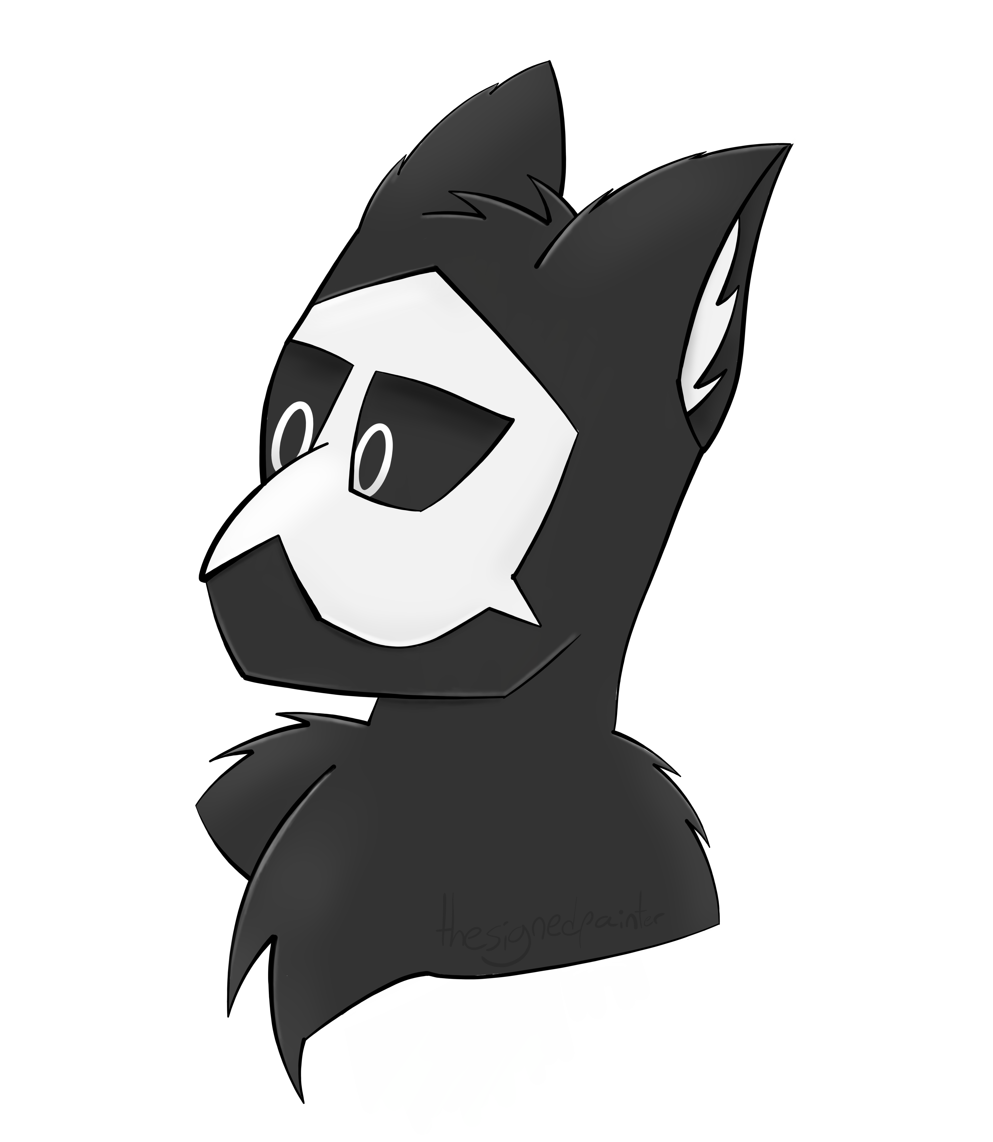 The Big ImageBoard (TBIB) - absurd res alpha channel black fur bust ...