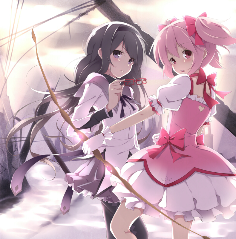 The Big Imageboard Tbib 2girls Akemi Homura Akemi Homura Magical