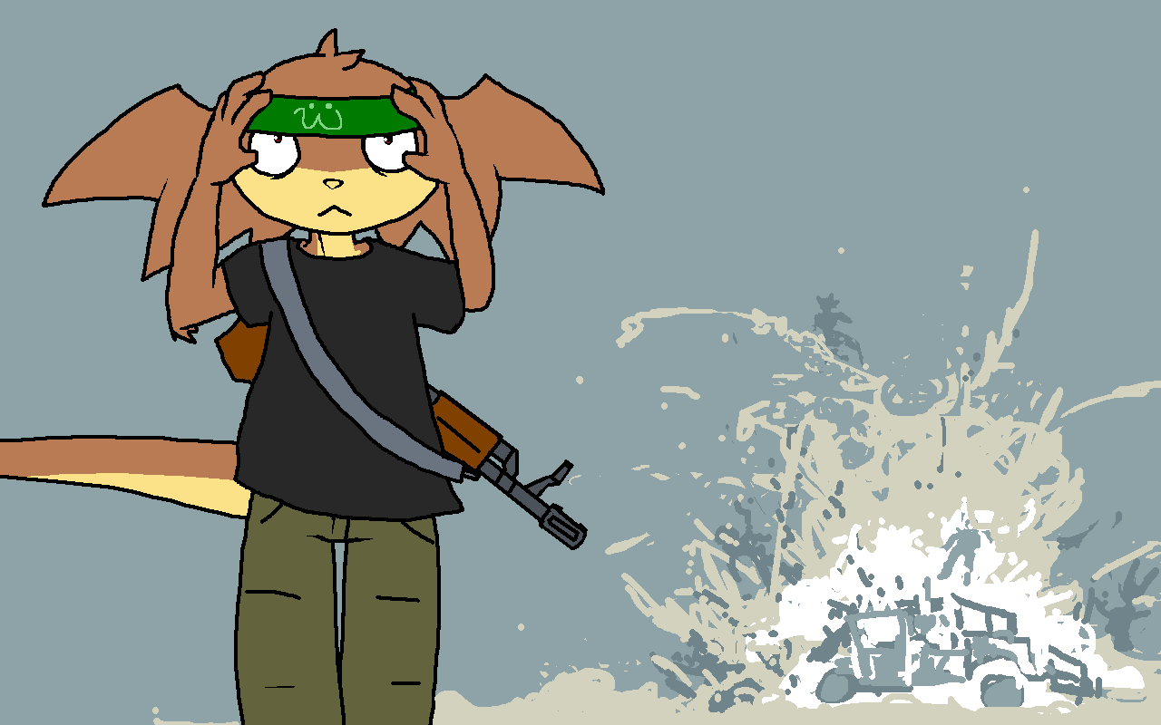 The Big ImageBoard (TBIB) - 16:10 accessory ak-47 ak platform anthro assault rifle bandai namco ...