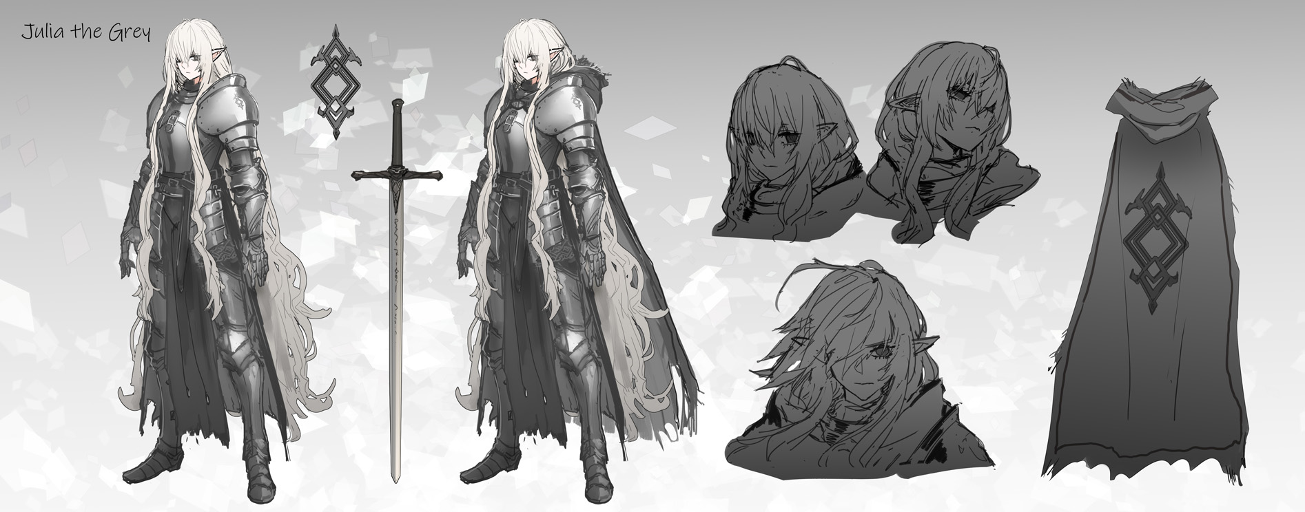 The Big ImageBoard (TBIB) - 1girl armor arms at sides boots cape ...