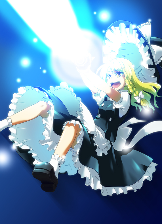 The Big ImageBoard (TBIB) - 1girl bad id bad pixiv id blonde hair bow braid hat kirisame marisa ...