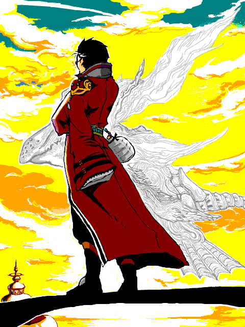 The Big ImageBoard (TBIB) - 1boy auron black hair cloud coat final ...