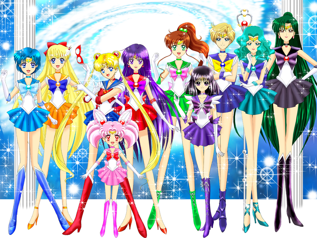 The Big Imageboard Tbib 10girls 6 Girls Aino Minako Aqua Hair