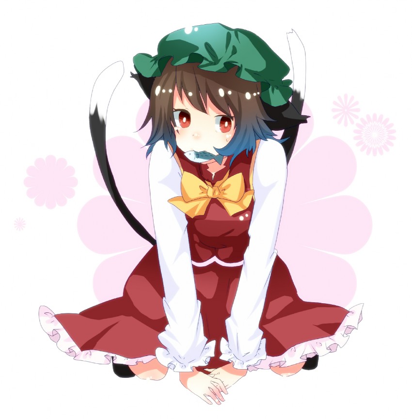 The Big ImageBoard (TBIB) - all fours aya mizu brown hair cat tail chen ...