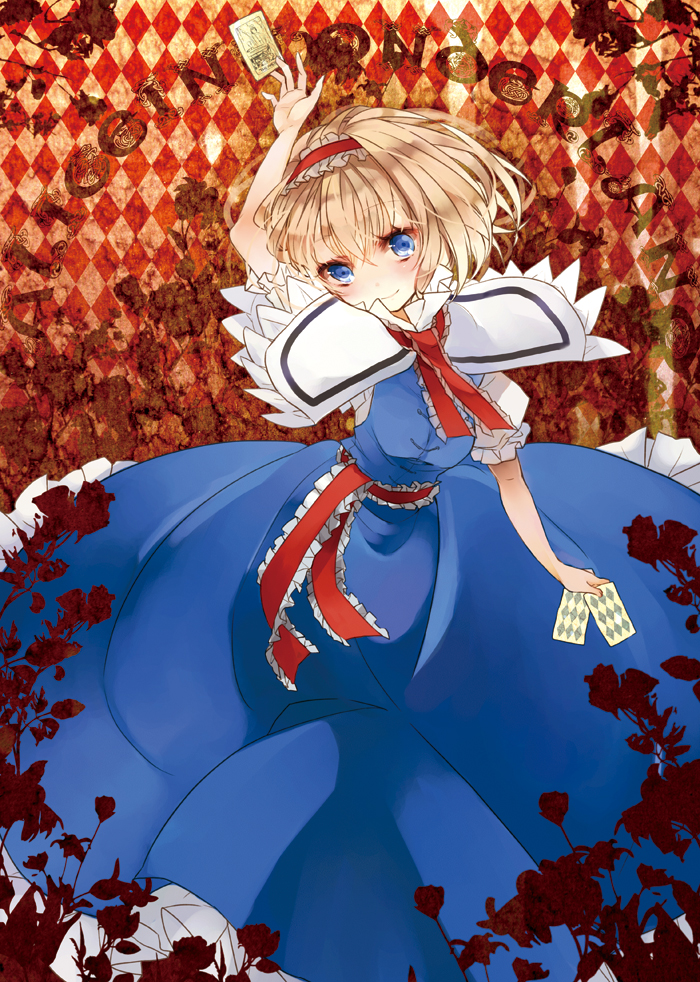 The Big ImageBoard (TBIB) - 1girl alice margatroid argyle background bad id bad pixiv id blonde ...