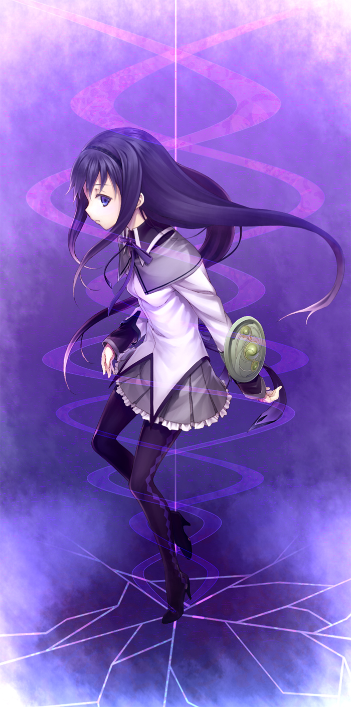 The Big Imageboard Tbib Akemi Homura Black Hair Blue Eyes Hairband