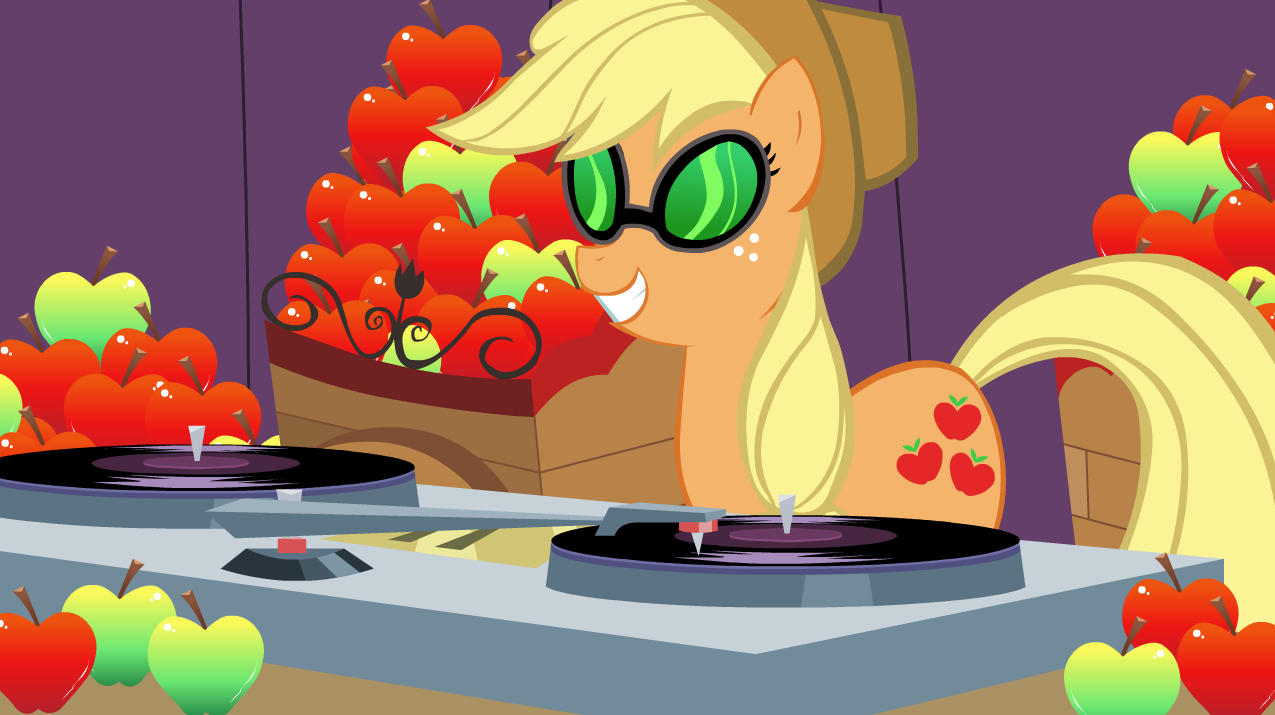 The Big ImageBoard (TBIB) - apple applejack (mlp) disc disc jockey dj ...