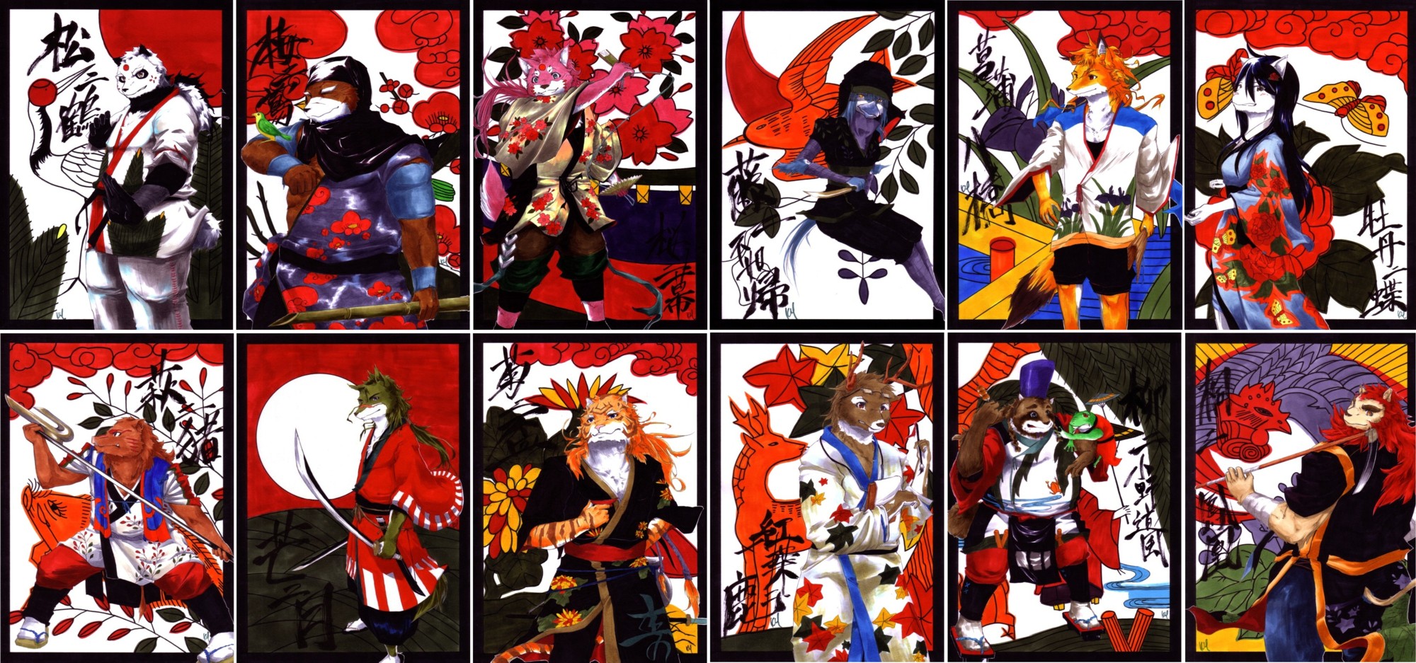 The Big ImageBoard (TBIB) - anthro antlers asian clothing avian bird canid canine canis clothing ...