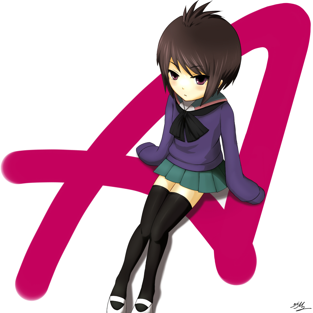 The Big ImageBoard (TBIB) - a channel black hair female highres ichii ...