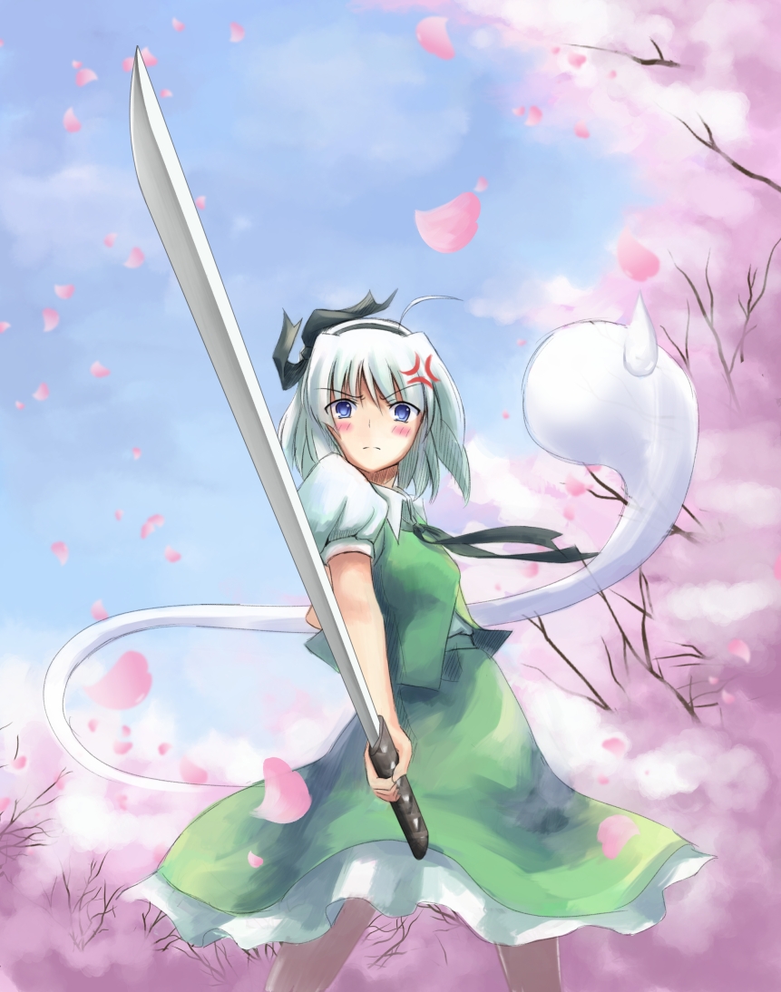 The Big ImageBoard (TBIB) - 1girl anger vein blue eyes blush cherry ...