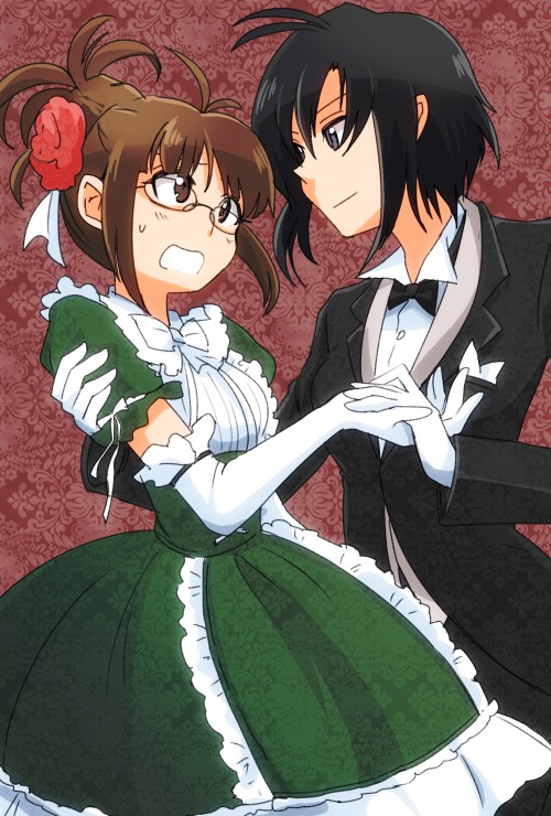 The Big ImageBoard (TBIB) - 2girls akizuki ritsuko androgynous black eyes black hair brown eyes ...