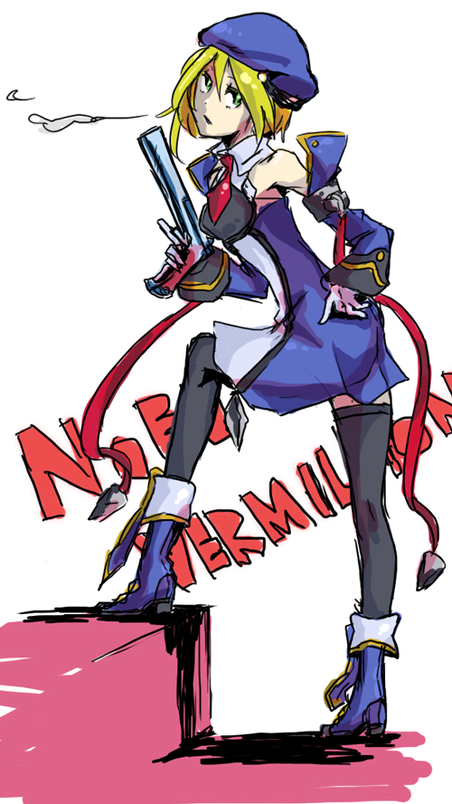 The Big Imageboard Tbib Arc System Works Beret Black Legwear Black
