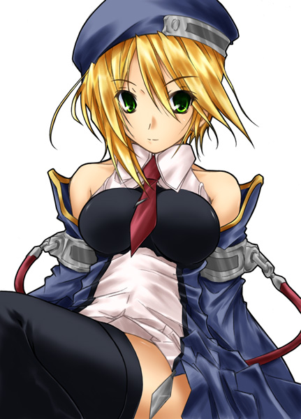 The Big Imageboard Tbib Arc System Works Beret Blazblue Blonde Hair
