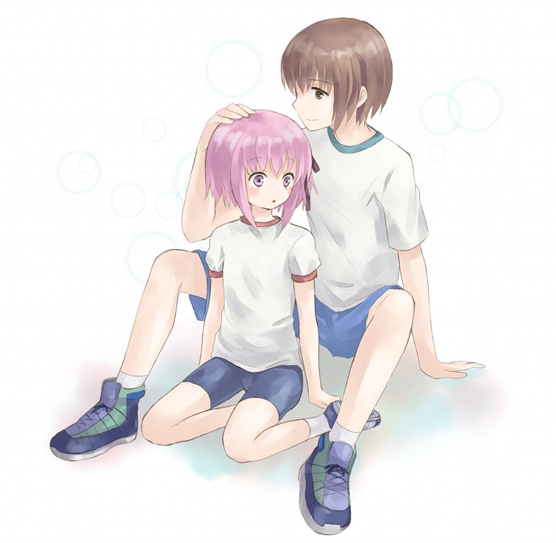 The Big Imageboard Tbib 1girl Bad Id Bad Pixiv Id Bike Shorts Brown