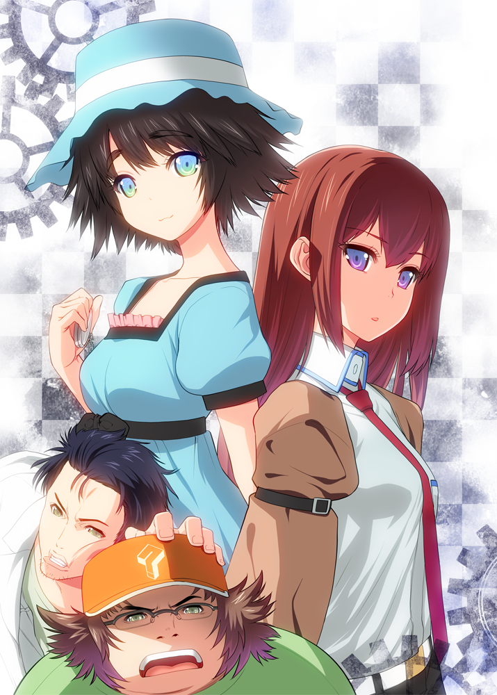 The Big ImageBoard (TBIB) - 2boys 2girls :3 bad id bad pixiv id black hair blue eyes breasts ...