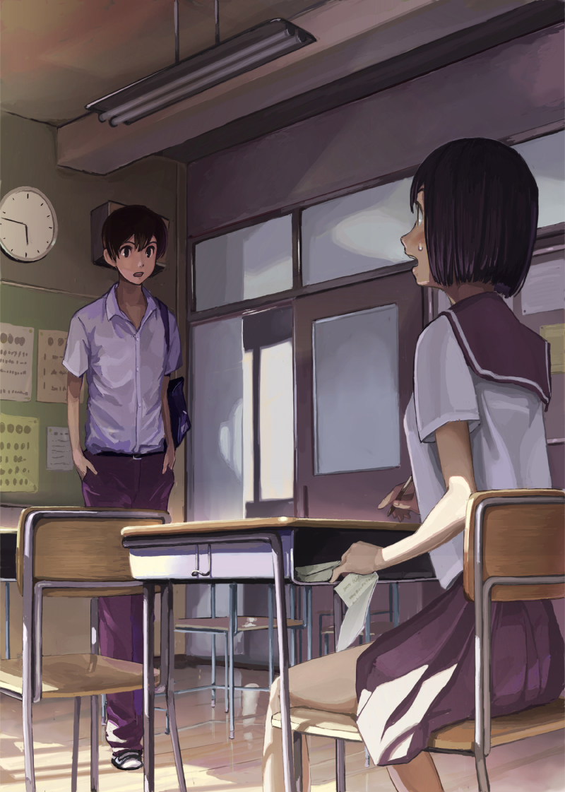 The Big Imageboard Tbib 1girl Bad Id Bad Pixiv Id Bag Brown Eyes