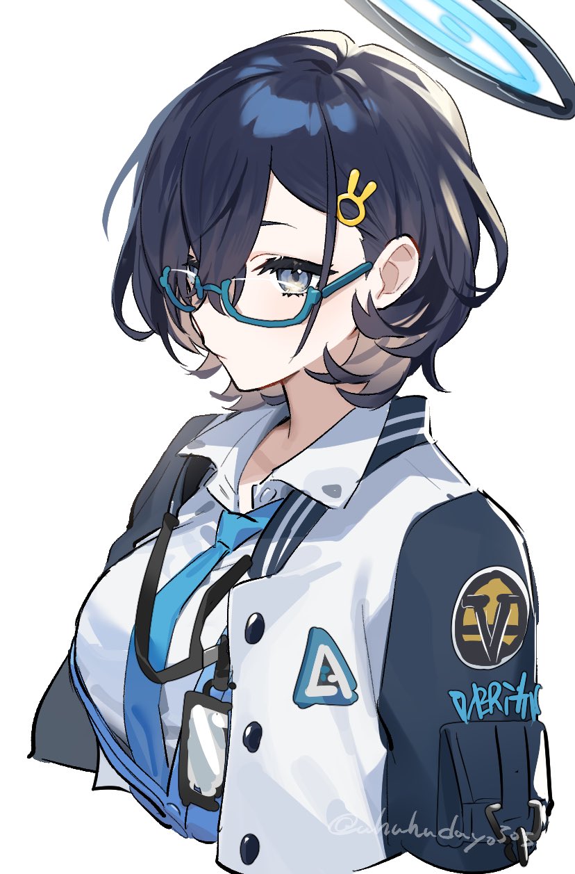 The Big Imageboard Tbib 1girl Blue Archive Blue Cardigan Blue Hair
