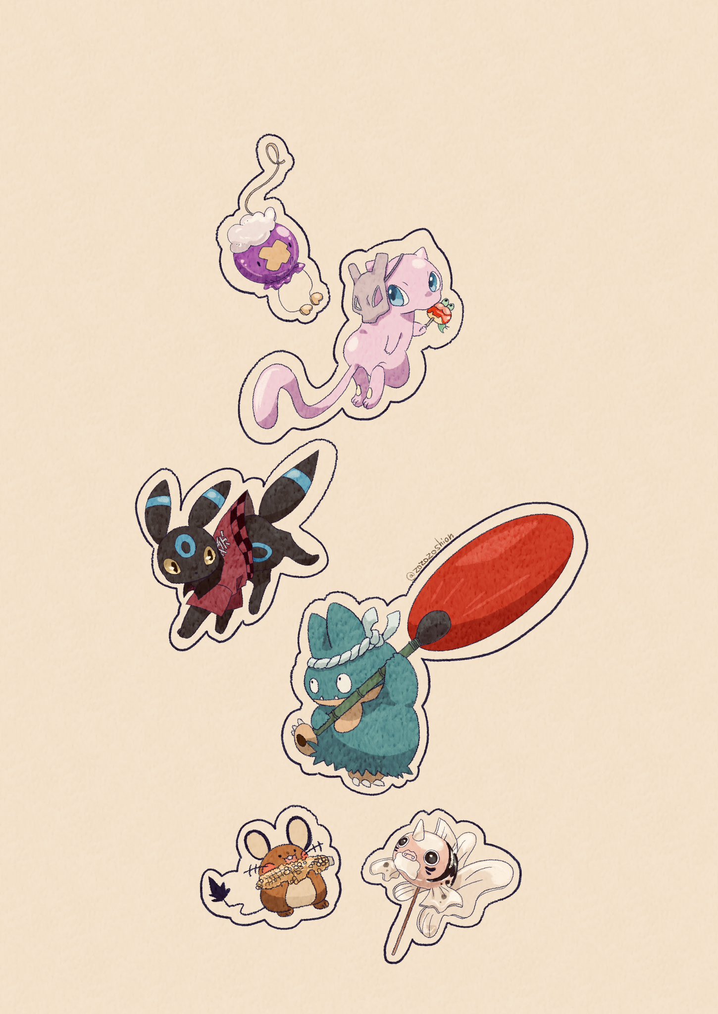 The Big ImageBoard (TBIB) - alternate color animal focus applin artist name closed mouth clothed ...