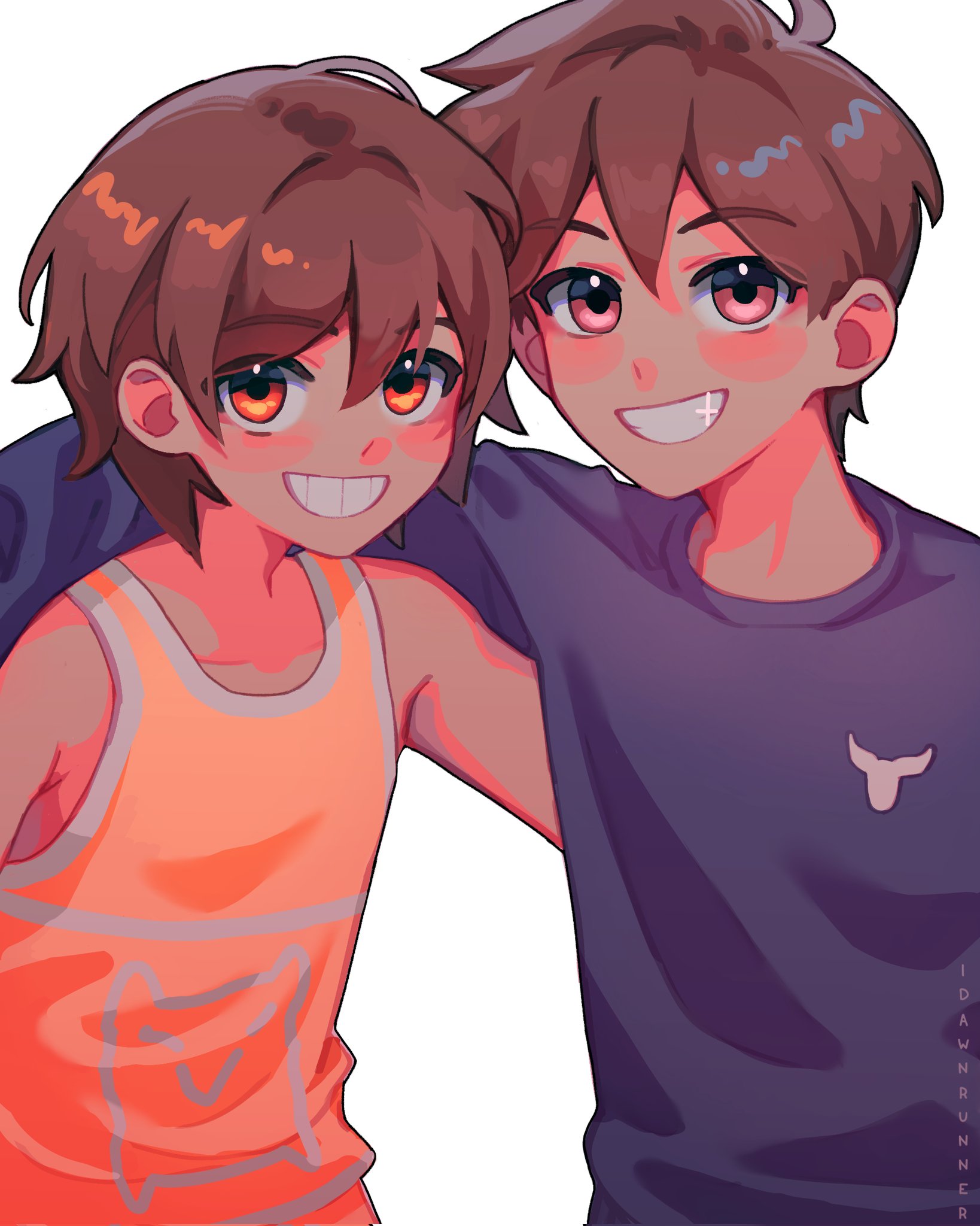 The Big ImageBoard (TBIB) - 2boys brothers brown hair hair between eyes ...