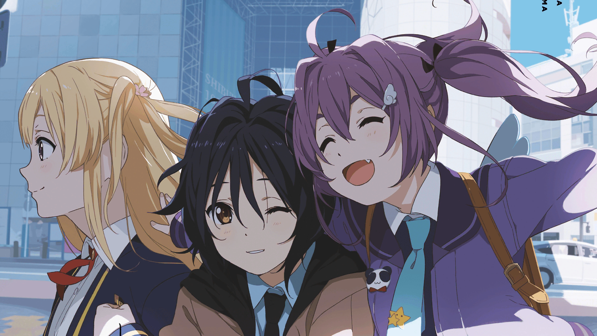 The Big ImageBoard (TBIB) - 22/7 22/7 ongaku no jikan 3girls ahoge aqua necktie black necktie ...