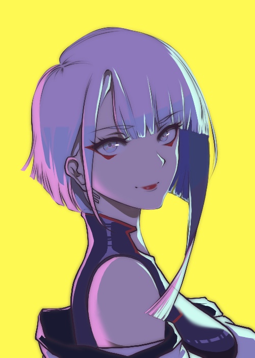 The Big ImageBoard (TBIB) - 1girl asymmetrical bangs bare shoulders ...