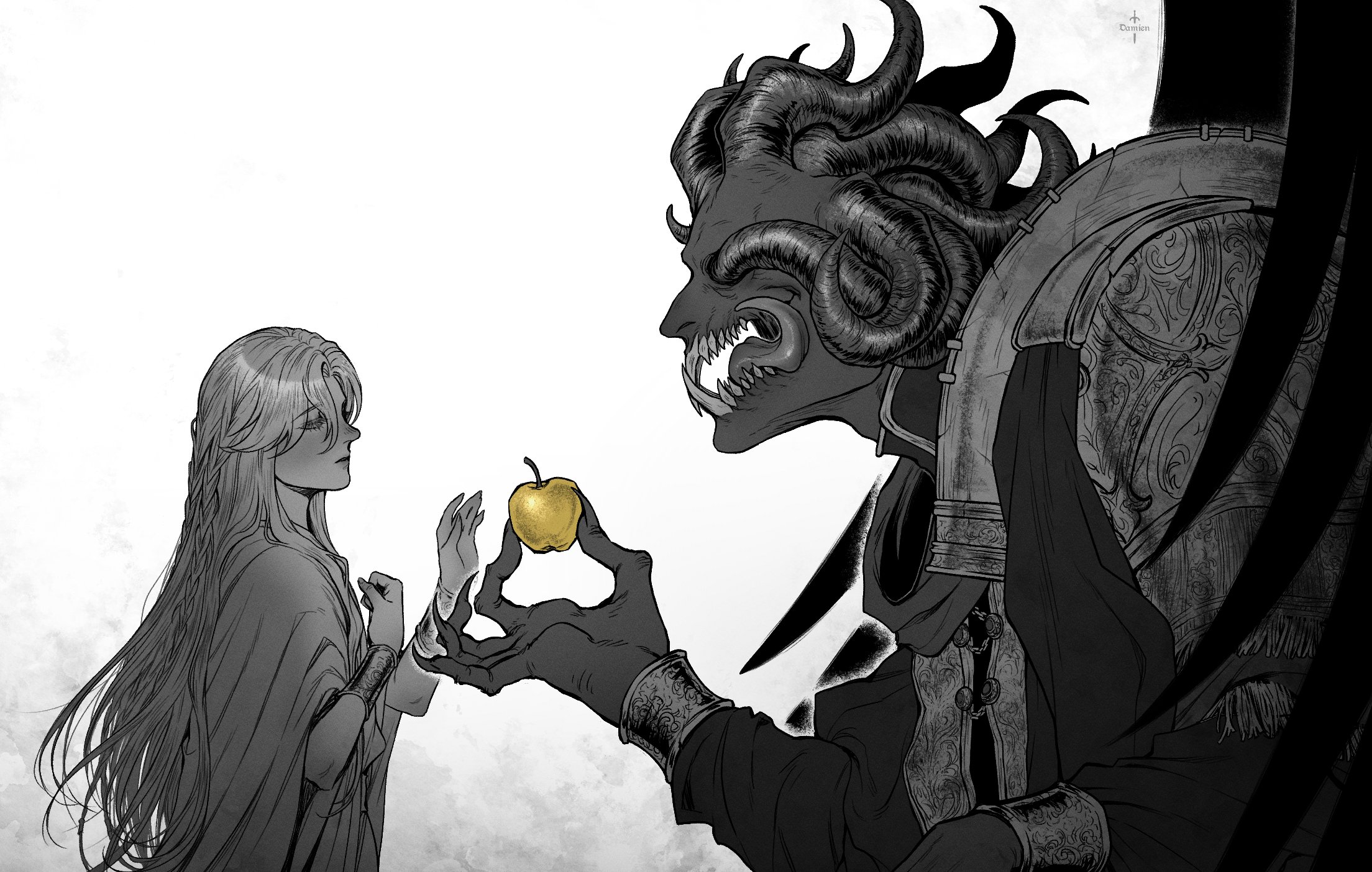 The Big ImageBoard (TBIB) - 2boys apple blush bracer braid clenched ...