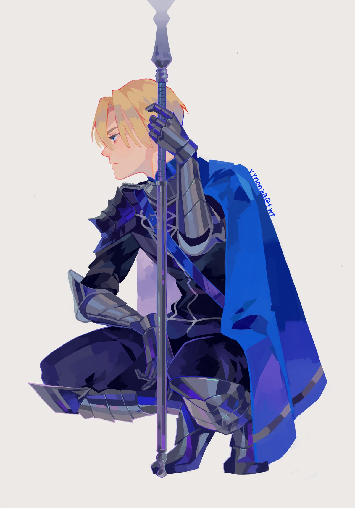 The Big ImageBoard (TBIB) - 1boy armor armored boots armored gloves black pants black shirt ...