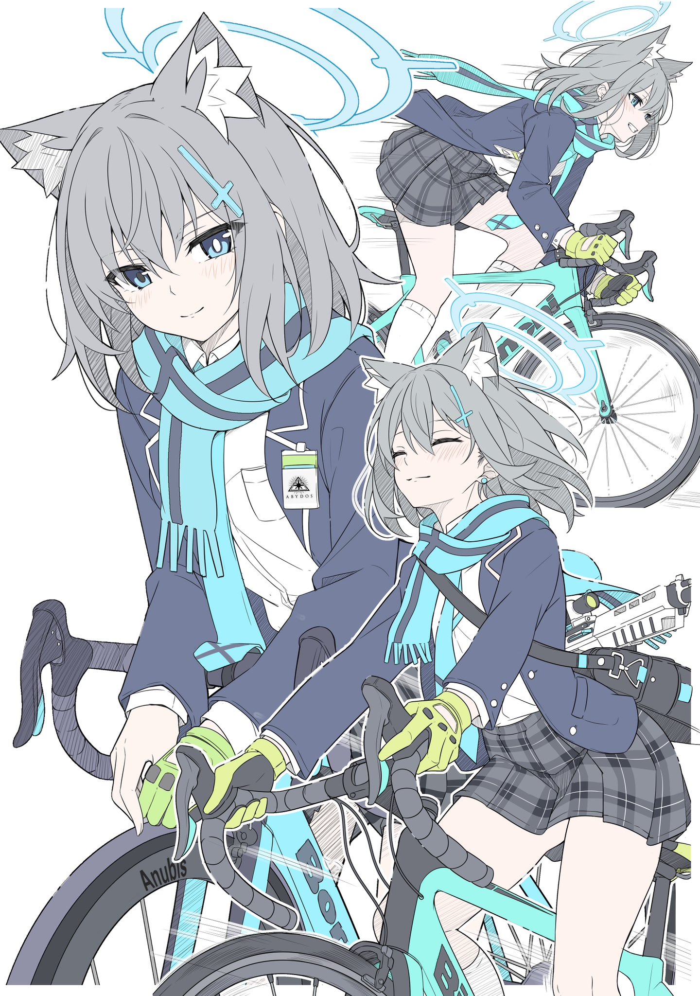 The Big Imageboard Tbib 1girl Blue Archive Blush Closed Mouth 2403