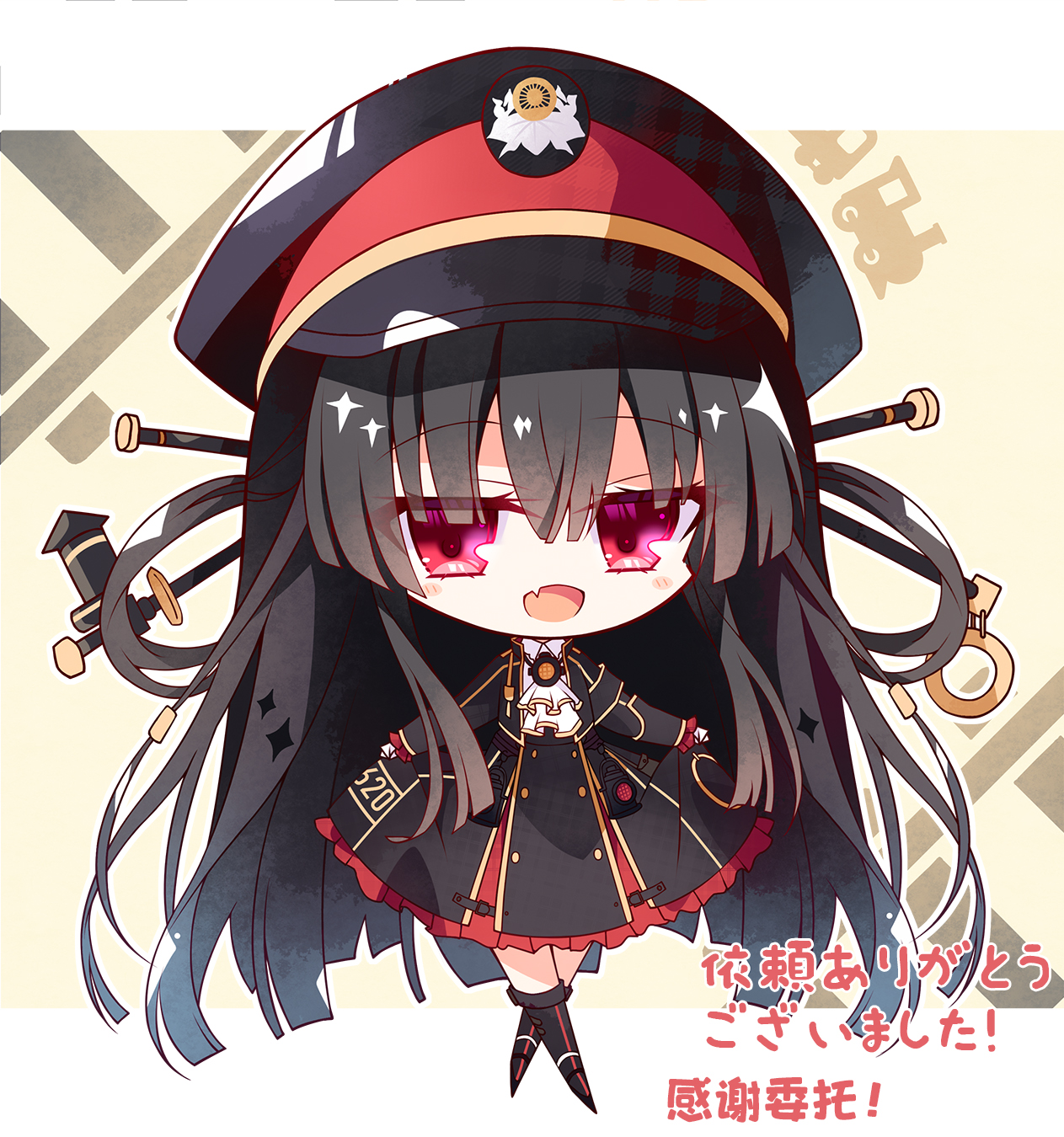 The Big ImageBoard (TBIB) - 1girl armband black armband black footwear black hair black jacket ...